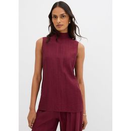 bonprix Long-Top aus strukturiertem Viskose-Mix, rot, Viskose
