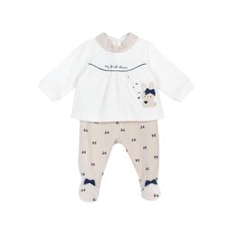 Chicco Outfit Gr&ouml;&szlig;e 68 beige / schwarz / wei&szlig;