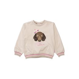 STACCATO Sweatshirt M&auml;dchen Gr&ouml;&szlig;e 116/122 creme / braun / dunkelbraun / pink