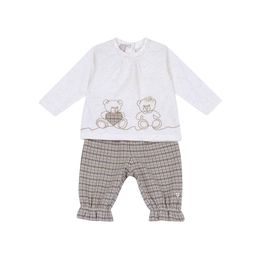 Chicco Outfit M&auml;dchen Gr&ouml;&szlig;e 75 beige / schwarz / wei&szlig;