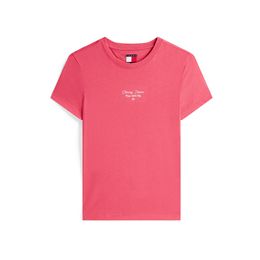 Tommy Jeans T-Shirt 'Ess' Damen Gr&ouml;&szlig;e 4XL rot / wei&szlig;
