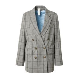 Drykorn Blazer 'AMERSHAM_2' Damen Gr&ouml;&szlig;e 42 brokat / graumeliert / schwarz / wei&szlig;