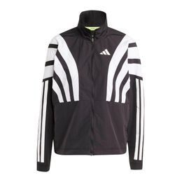 adidas Performance Sportjacke 'ADIZERO' Damen Gr&ouml;&szlig;e M schwarz / wei&szlig;