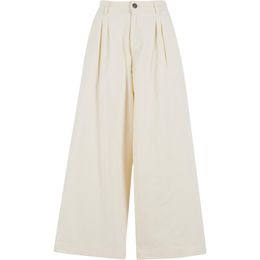 Urban Classics Ladies Wide Leg Light Denim Pants ' ' Damen Gr&ouml;&szlig;e 27 sand / black denim