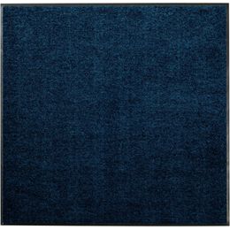 Salonloewe Fu&szlig;matte, Blau, Gr. 115x115 cm, Fu&szlig;matten, Material: Polyamid. R&uuml;ckseite: Gummi