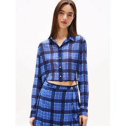 Tommy Jeans Bluse Damen Gr&ouml;&szlig;e L blau / dunkelblau