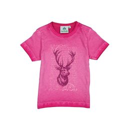 Isartrachten Trachtenshirt in Pink - 47% | Gr&ouml;&szlig;e 104 | Baby-shirts