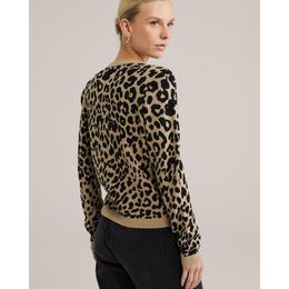 WE Fashion Knit Cardigan female Brown, Black size XXXL