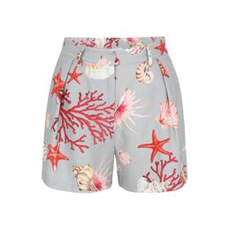 Guido Maria Kretschmer Women Shorts 'Gwen' Damen Gr&ouml;&szlig;e 34 hellblau / braun / rot / wei&szlig;