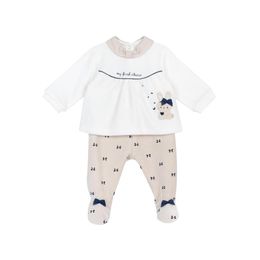 Chicco Outfit Gr&ouml;&szlig;e 68 beige / schwarz / wei&szlig;
