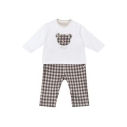 Chicco Outfit Jungen Gr&ouml;&szlig;e 62 beige / braun / wei&szlig;