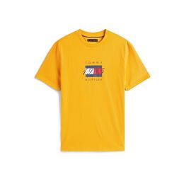 Tommy Hilfiger T-Shirt Herren Gr&ouml;&szlig;e M dunkelblau / gelb / rot / wei&szlig;
