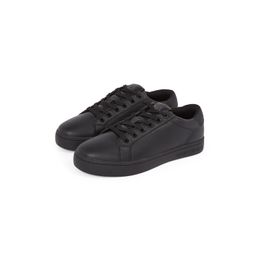 Herren Sneaker "CLASSIC CUPSOLE LOW OHB", Calvin Klein Jeans, Gr. 44, schwarz, Leder, Lederimitat, unifarben, Schuhe, Freizeitschuh, Halbschuh,