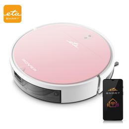 2THETA ETA Saugroboter "mit Wischfunktion Rover", rosa, B:30,5cm H:8cm T:30,5cm, Saugroboter