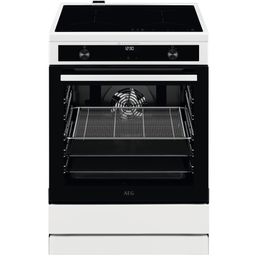 AEG Induktions-Standherd "CIB6644BBW", Energieeffizienz: A (A+++-D), weiß, Herdsets, Dampfzufuhr, AirFry-Funktion, 7 Beheizungsarten, Timer, inkl. Zubehör