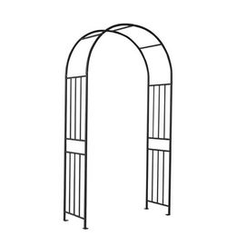 Pharao24.de Metall Gartenbogen in Schwarz 120 cm breit