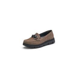 Peter Hahn Waldl&auml;ufer - Slipper Pina, grau, Gr. 37 - Leder