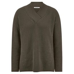 Peter Hahn - V-Pullover, gr&uuml;n, Gr. 42 / M - Baumwolle