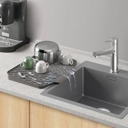 Metaltex Gravity-Duo Abtropfmatte beidseitig Verwendbar 40 x 33 cm - Spülhilfen