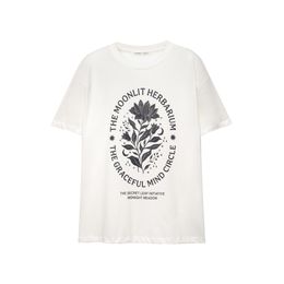 Pull&Bear Pull&bear T-Shirt Damen Gr&ouml;&szlig;e XL nachtblau / offwhite