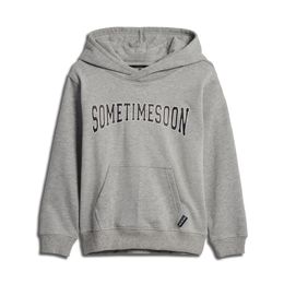 SOMETIME SOON Sweatshirt 'Ocean' Jungen Gr&ouml;&szlig;e 98 grau / schwarz