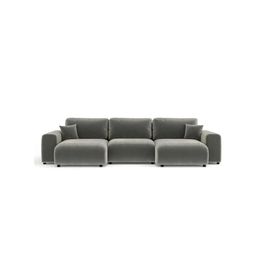 Wohnlandschaft Zanzibar grau Ma&szlig;e (cm): B: 325 H: 79 Sofas > Sofas nach Material > Stoffsofas &raquo; Sofa DE