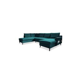 Miuform Wohnlandschaft mit Schlaffunktion Stylish Stan türkis/petrol Maße (cm): B: 300 H: 90 Sofas > Sofas nach Material > Stoffsofas » Sofa DE