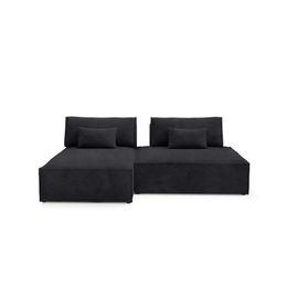 Ecksofa Lucca schwarz Maße (cm): B: 236 H: 82 Sofas > Sofas nach Material > Stoffsofas » Sofa DE