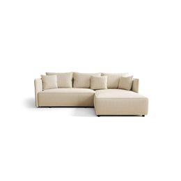 Ecksofa mit Schlaffunktion Milano beige Ma&szlig;e (cm): B: 245 H: 85 Sofas > Sofas nach Material > Stoffsofas &raquo; Sofa DE