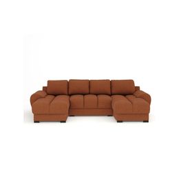 Wohnlandschaft Peebles kupfer Maße (cm): B: 330 H: 90 Sofas > Sofas nach Material > Stoffsofas » Sofa DE