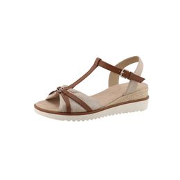 Tom Tailor Sandale Damen Größe 40 beige / hellbraun