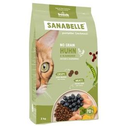 Sanabelle Trockenfutter Katze, Adult, No Grain, Huhn 2x2 kg