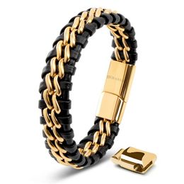 Serasar Bracelet 'Steel' male Gold size 20 cm