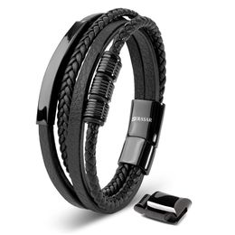 Serasar Bracelet 'Brave' male Black size 17 cm