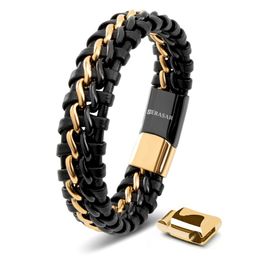 Serasar Bracelet 'Steel' male Mixed colors size 17 cm