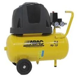 ABAC Mod. Pole Position B15 - Elektrischer Kompressor mit Wagen - Motor 1.5 PS, 24 Lt