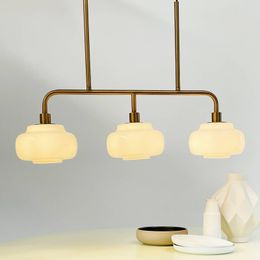 Dyberg Larsen Pendellampe Ossett, bronzefarben, Länge 80 cm