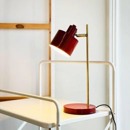 Dyberg Larsen Tischlampe Ocean, dunkelrot, Höhe 43 cm