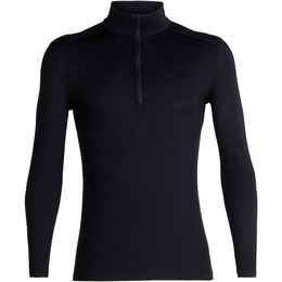 Icebreaker Base Layer '200 Oasis Zip' Herren Größe XL schwarz