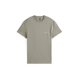 Tommy Jeans T-Shirt 'City' Herren Gr&ouml;&szlig;e M khaki / wei&szlig;