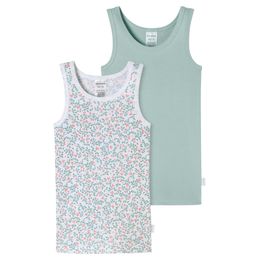 Schiesser Undershirt 'Fine Rib' girl Green size 128