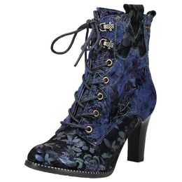 Laura Vita Lace-Up Ankle Boots female Blue size 43