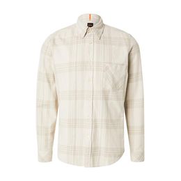 BOSS Hemd 'Rickert_M' Herren Größe M beige / dunkelbeige