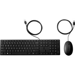 HP Wired Desktop 320MK Mouse and (Eng. Int., Kabelgebunden), Tastatur