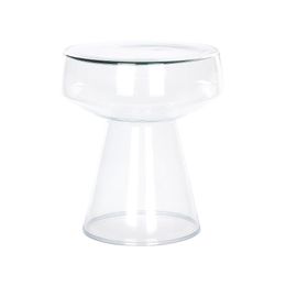 Beliani Beistelltisch LAGUNA in Transparent - (W) 37 x (H) 43 x (L) 37 cm | Gr.: onesize