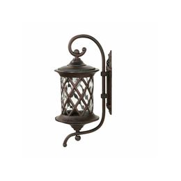 Licht-Erlebnisse Außen Wandlampe (B)18 x (H)46 cm in Schwarz-Braun | Gr.: onesize