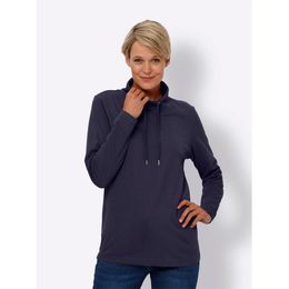 Sieh an! Stehkragenshirt in marine | Gr.: 52