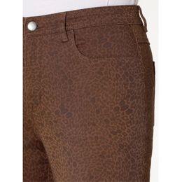 Sieh an! Jeans in braun-schoko-bedruckt | Gr.: 52
