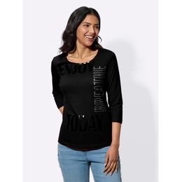 Sieh an! 3/4-Arm-Shirt in schwarz | Gr.: 46