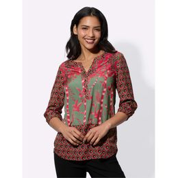 Sieh an! Tunika in pink-khaki-bedruckt | Gr.: 42